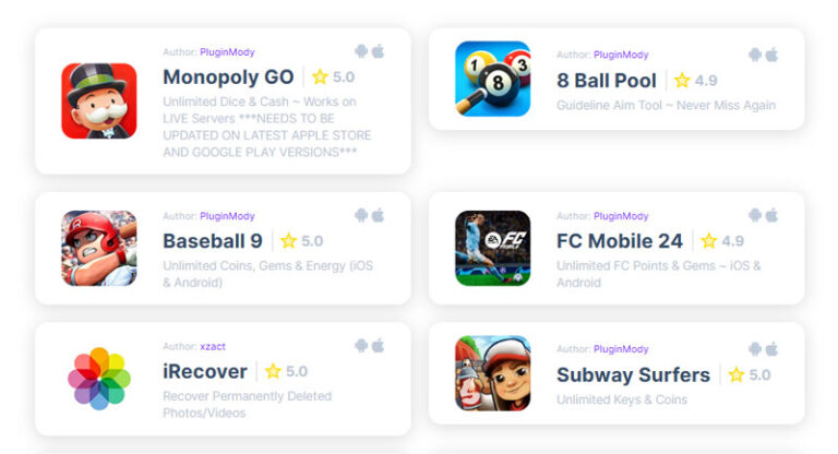 PluginMody - Android & iOS Mods - Plugin Mody Com